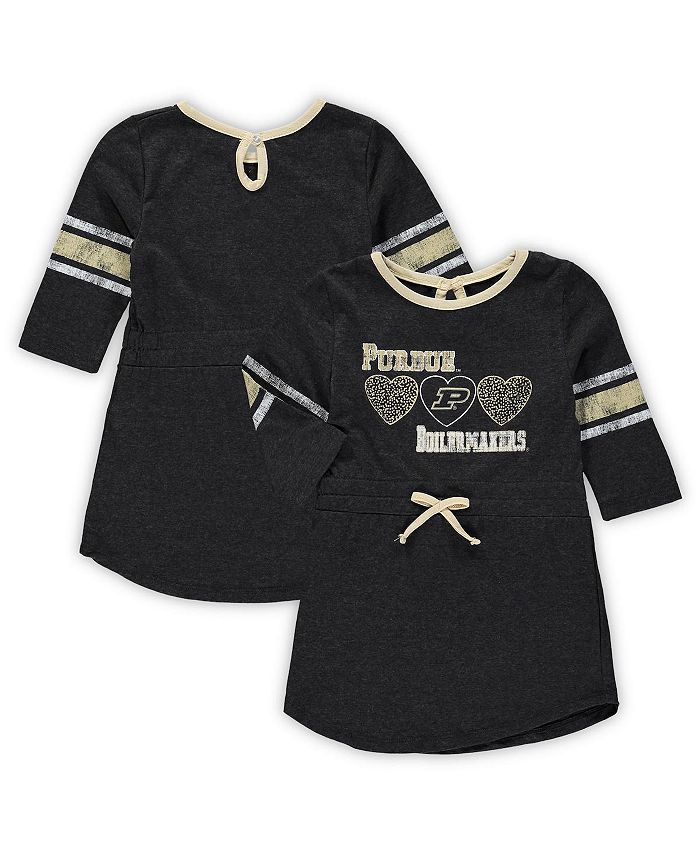 Colosseum Toddler Girls Heathered Black Purdue Boilermakers Poppin ...