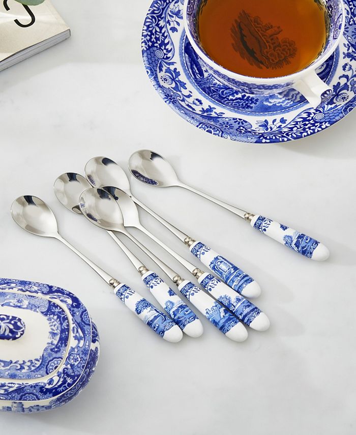 Spode Blue Italian Teaspoons, Set of 6 - Macy's