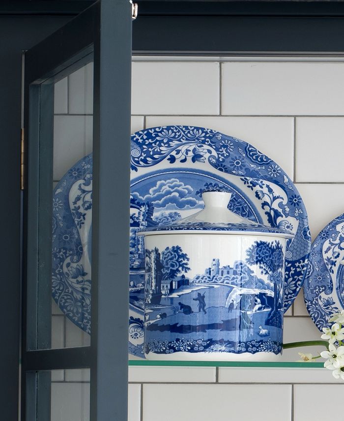 Spode Blue Italian Storage Jar - Macy's
