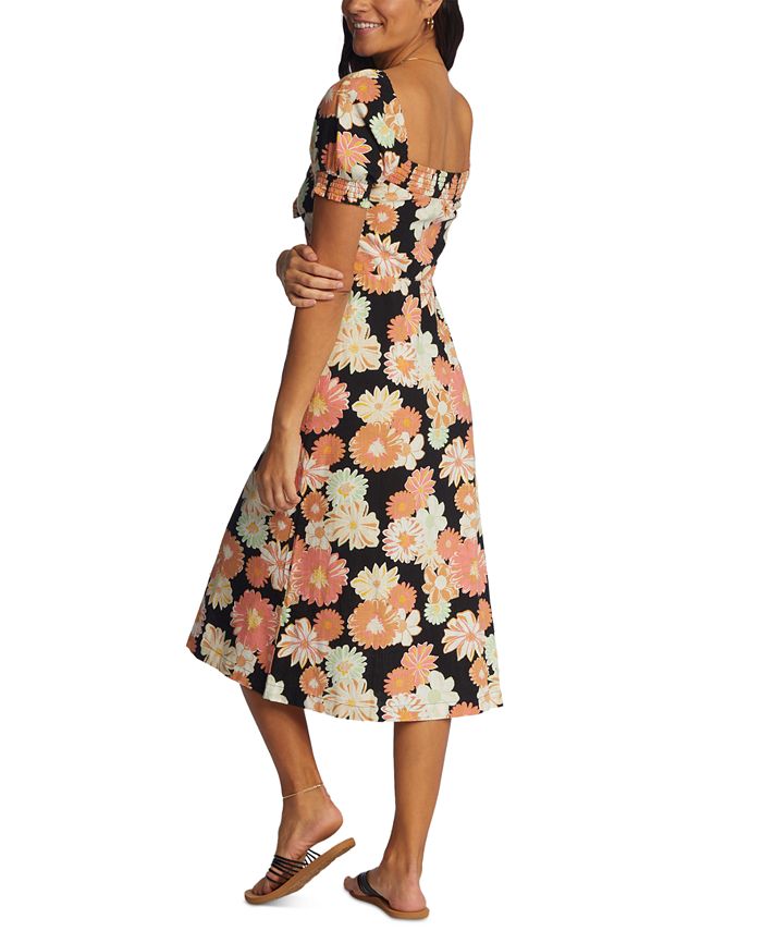 Roxy Juniors' Summertime Feeling Puff-Sleeve Dress - Macy's