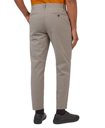 Ben Sherman Men's Mini-Check Slim Taper Pants - Macy's