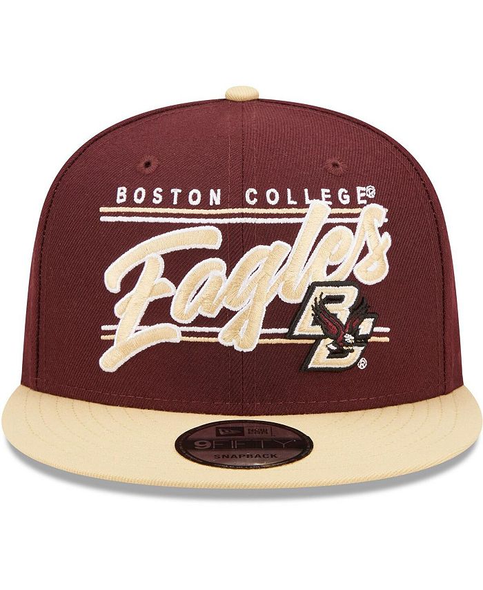 New Era Men's Maroon Boston College Eagles Team Script 9FIFTY Snapback ...