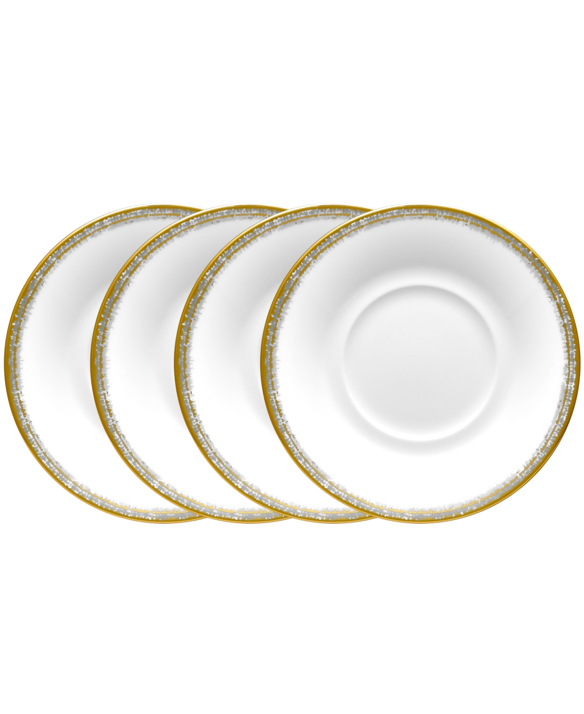Click here for Noritake Haku Set of 4 Saucers  Service For 4 - Wh... prices