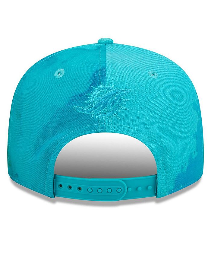 New Era Men's Aqua Miami Dolphins Ink Dye Tonal 2022 Sideline 9FIFTY ...