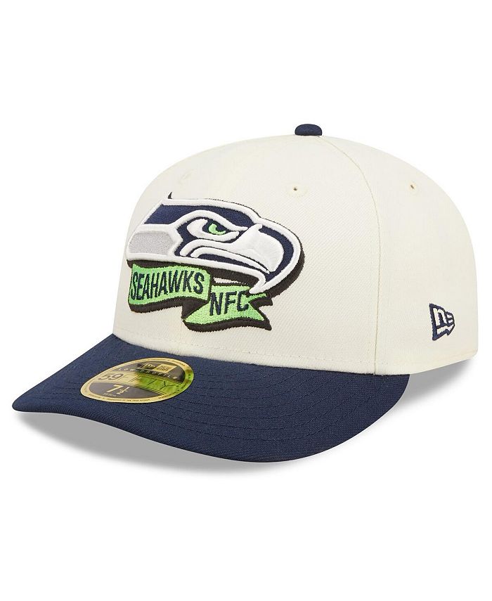 New Era Men's Cream, Navy Seattle Seahawks 2022 Sideline Low Profile ...