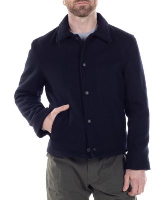 Schott NYC Men's Wool Coach Button-Up Jacket - Macy's