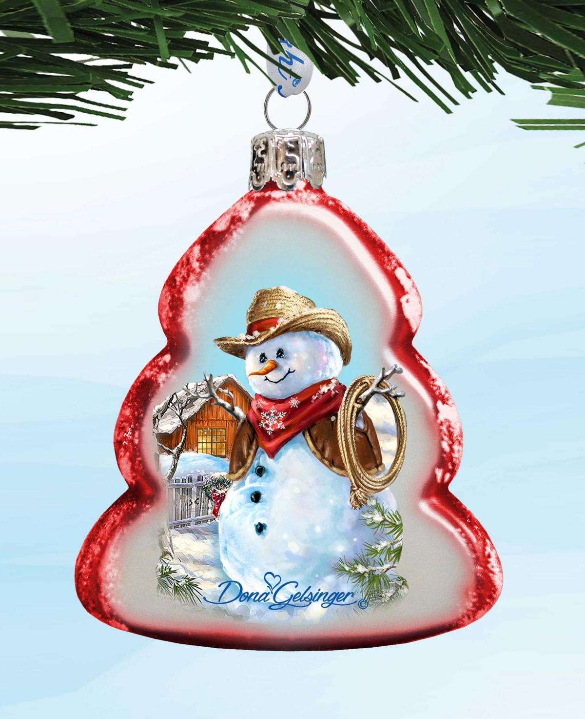 Click here for Designocracy Cowboy Snowman Mercury Holiday Orname... prices