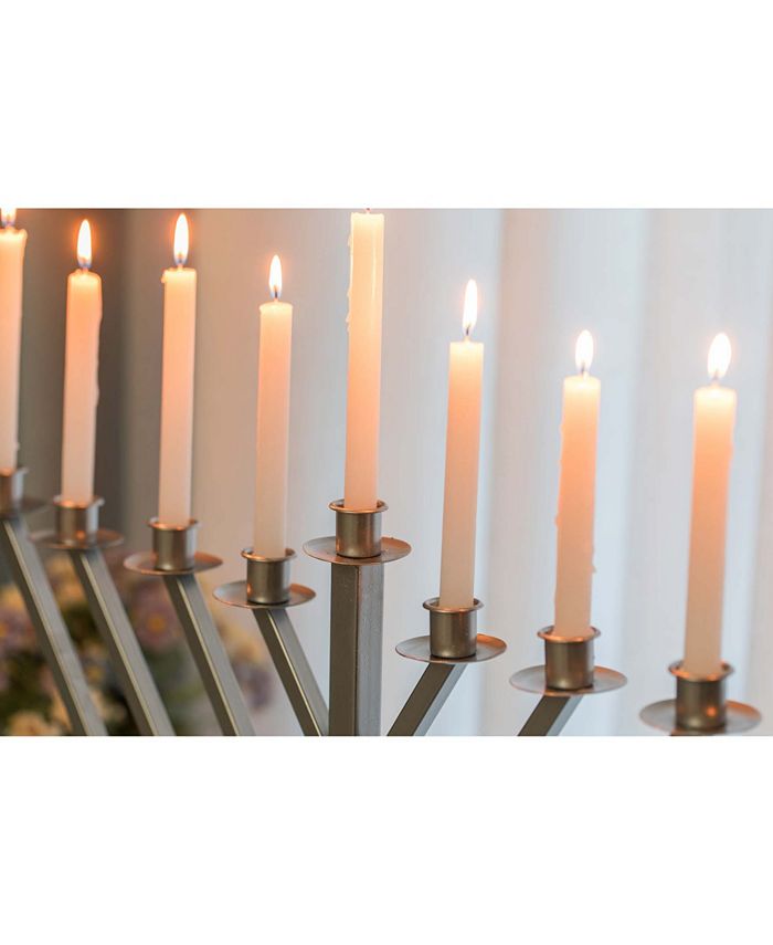 Vintiquewise Coated Hanukkah Menorah for Synagogue, Large - Macy's