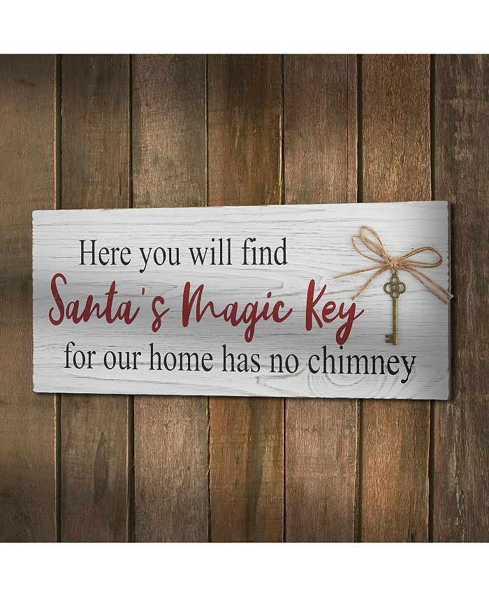 National Tree Company 16" Santa's Key Tabletop Sign - Macy's