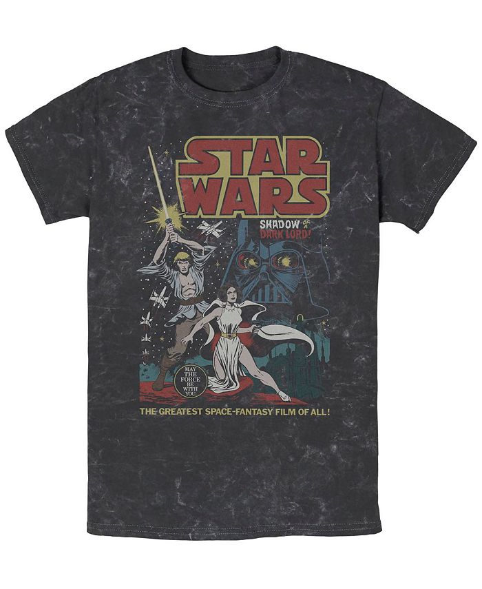 Fifth Sun Men's Star Wars Great Space Fantasy Short Sleeve Mineral Wash ...