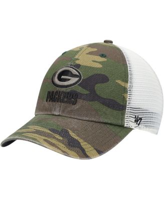 Men's '47 Camo Green Bay Packers Branson Clean Up Trucker Hat - Macy's
