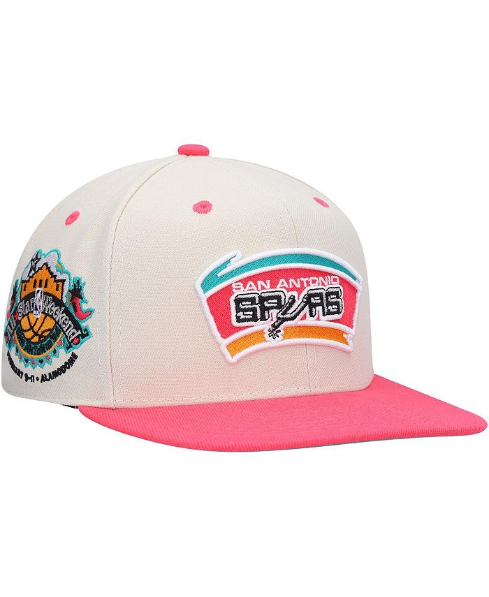 Mitchell & Ness Men's Cream, Pink San Antonio Spurs 1998 NBA All Star ...