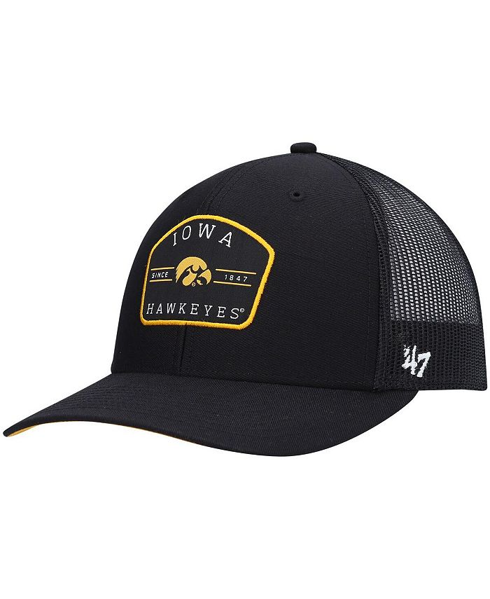 '47 Brand Men's '47 Black Iowa Hawkeyes Prime Trucker Snapback Hat - Macy's