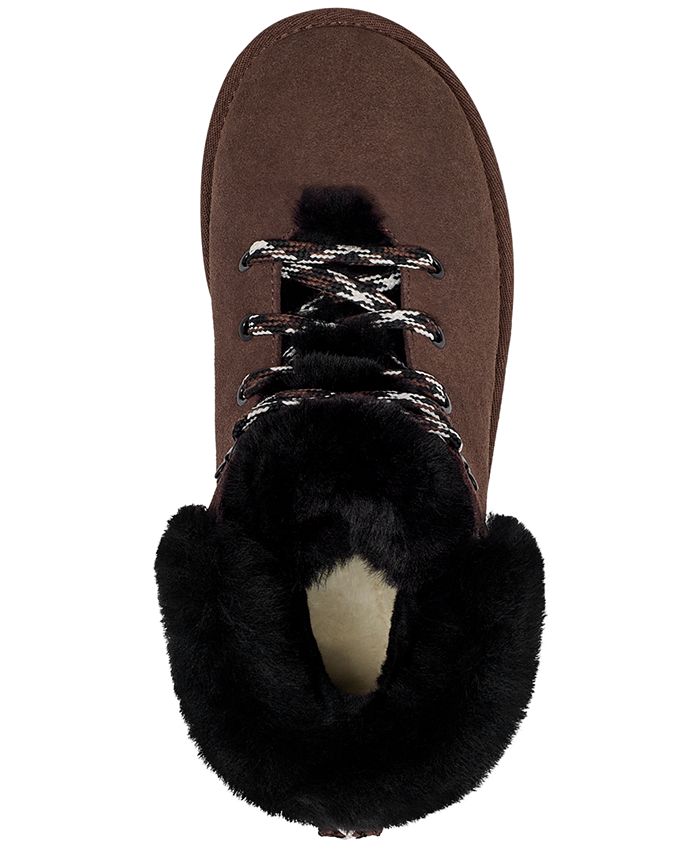 UGG® Women's Classic Mini Alpine Lace-Up Booties - Macy's