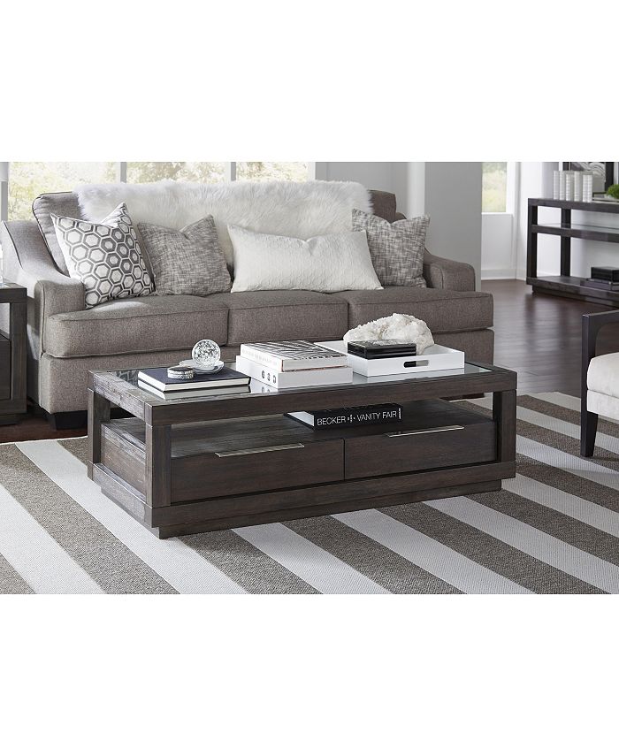 Furniture Tivie 54" Wood Coffee Table - Macy's