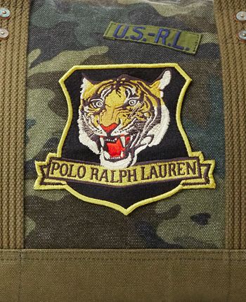 Polo Ralph Lauren Men's Tiger-Patch Camo Canvas Duffel - Macy's
