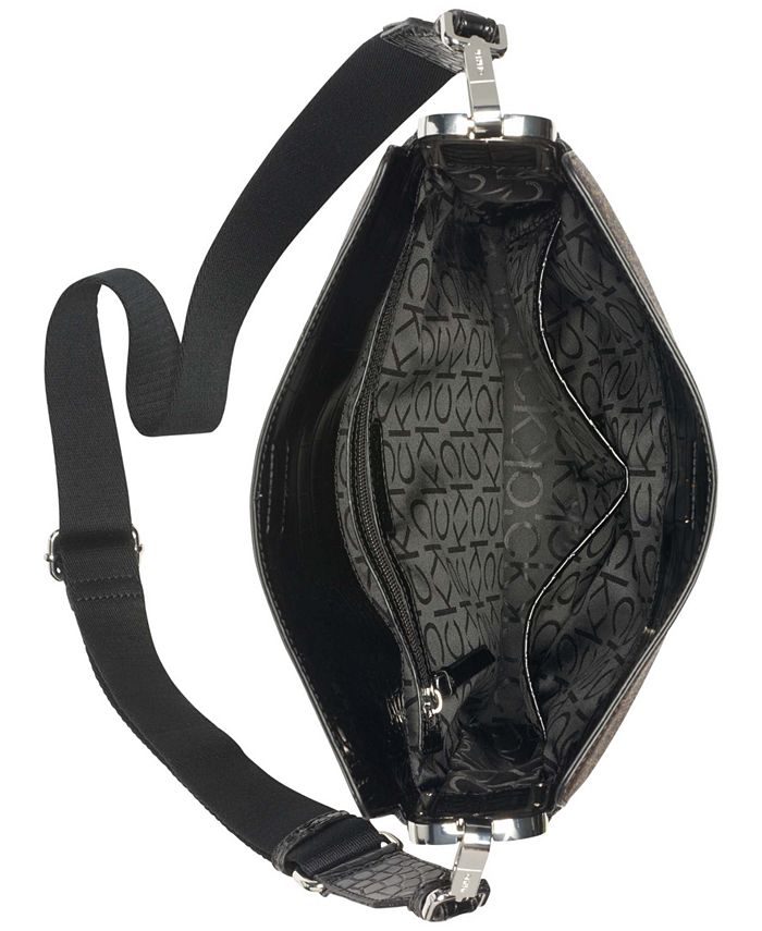 Calvin Klein Fay Signature Large Crossbody Bag & Reviews - Handbags ...
