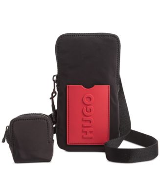 HUGO Hugo Boss Men's Kent Phone Pouch with Earphone Case - Macy's