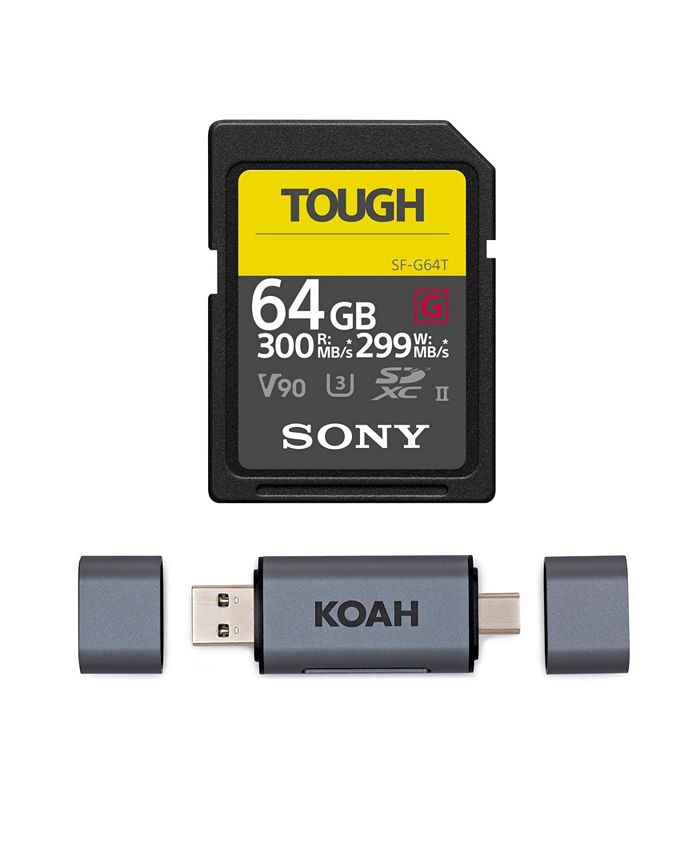 Sony 64Gb Uhs-Ii Tough G-Series Sd Card And Reader - Macy's