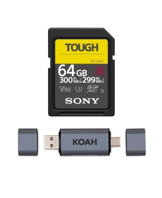 Sony 64Gb Uhs-Ii Tough G-Series Sd Card And Reader - Macy's