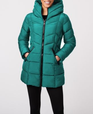 Women's Mid-Length Puffer Jacket - Macy's