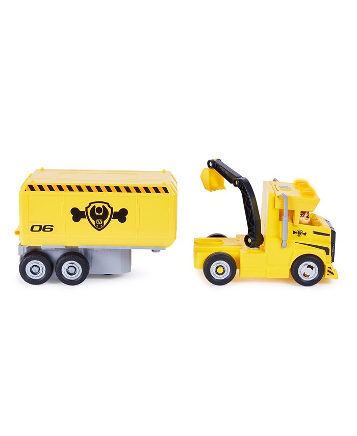 PAW Patrol Big Rig Mega Rubble Toy Vehicle - Macy's