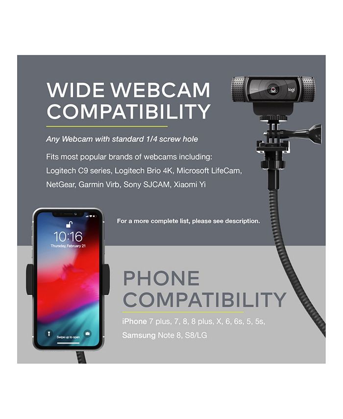 Logitech Streamcam Plus Webcam (Graphite) With 13-In-1 Charging Hub And ...