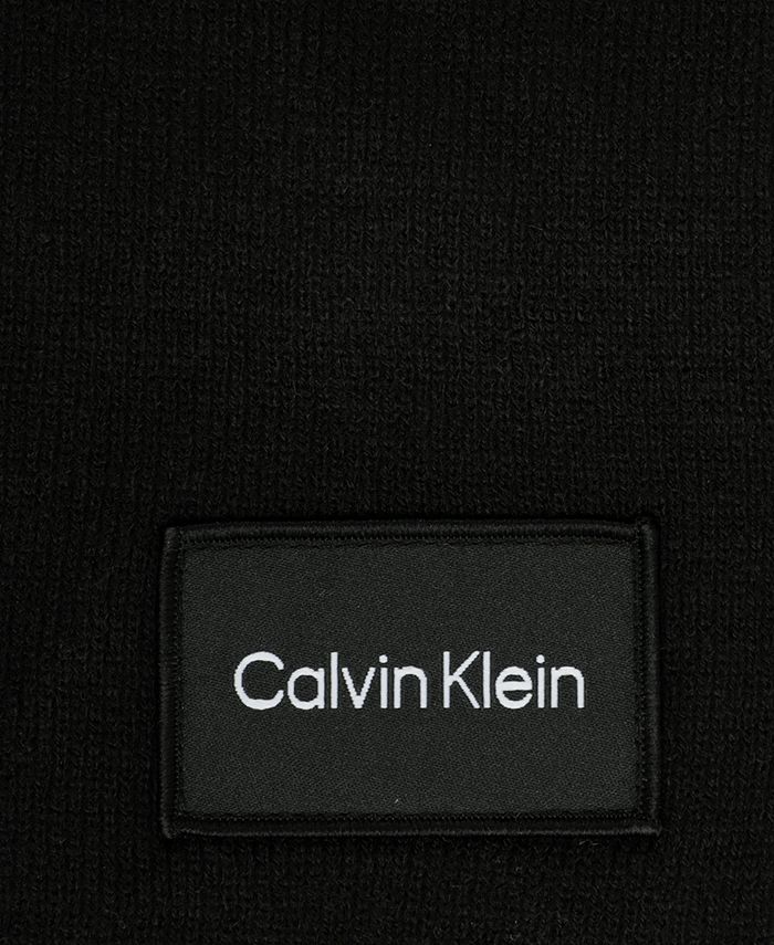 Calvin Klein Men's Woven Patch Logo Scarf - Macy's