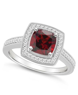 Macys garnet ring store