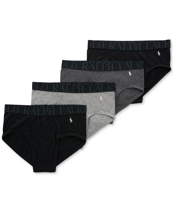 Polo Ralph Lauren Men's Classic-Fit Briefs, 4-Pack - Macy's