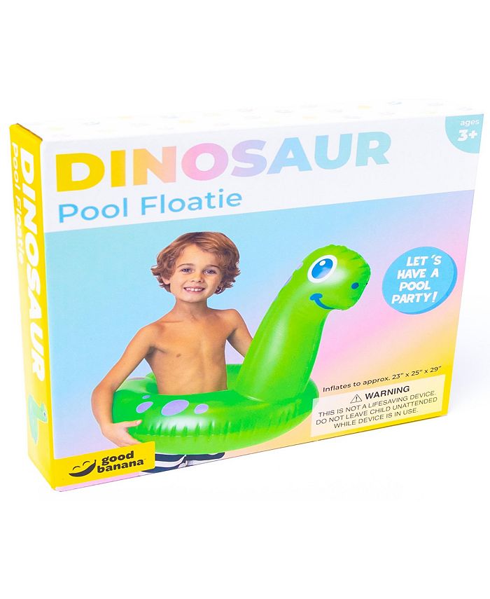 Good Banana Dinosaur Pool Floatie Split Ring Kids Inflatable Pool Water ...