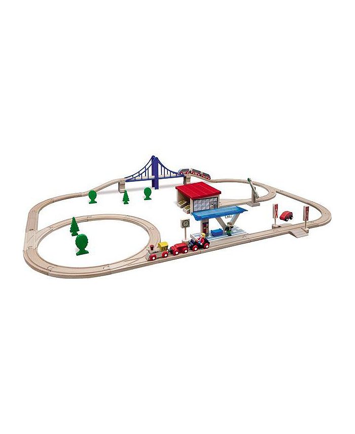 Simba Toys Eichhorn Large Wooden Train Play Set, 58 Piece - Macy's