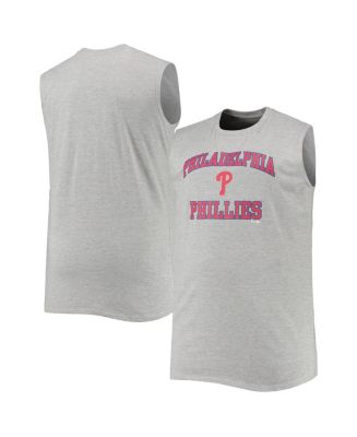 Profile Men's Heathered Gray Philadelphia Phillies Big and Tall Jersey ...