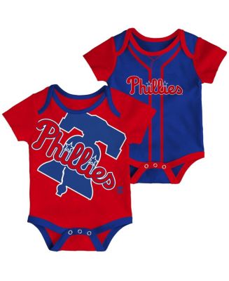 Infant Boys and Girls Red, Royal Philadelphia Phillies Double 2-Pack ...