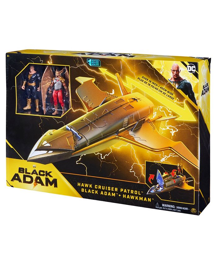 Black Adam 4" Hawk Cruiser Action Figure Vehicle - Macy's