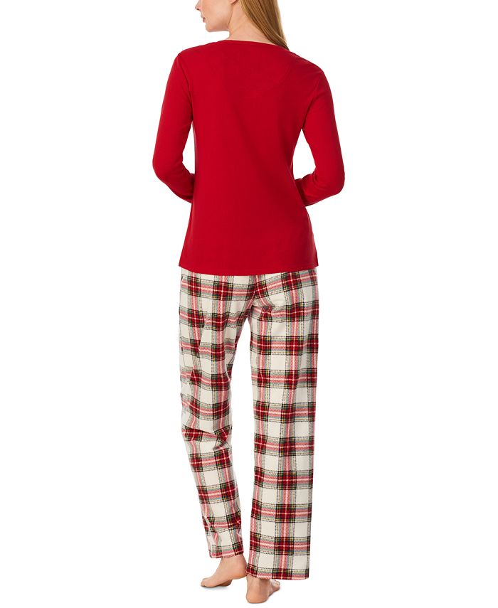 Lauren Ralph Lauren Women's Plaid Holiday Packaged Pajamas Set ...