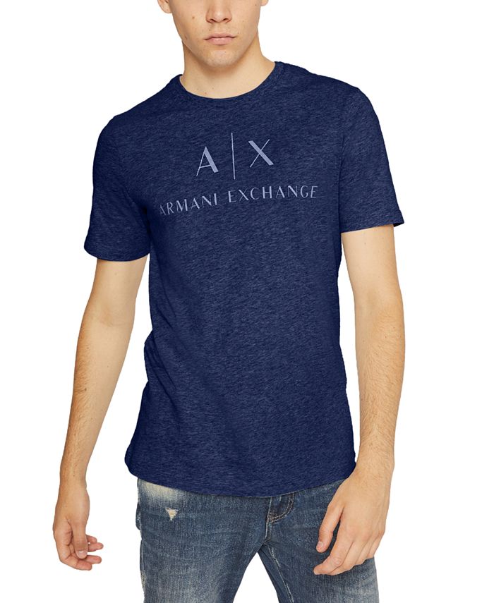 A|X Armani Exchange Men's AX Logo Crewneck T-Shirt - Macy's