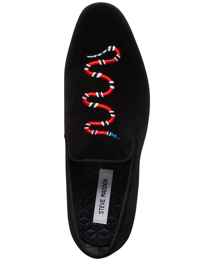 Steve Madden Men's Mixin Snake Velvet Smoking Slipper - Macy's