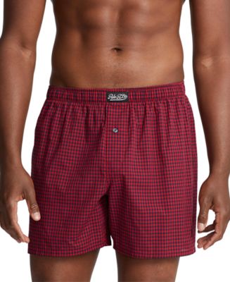 Polo Ralph Lauren Men's Plaid Single-Button Fly Boxers - Macy's