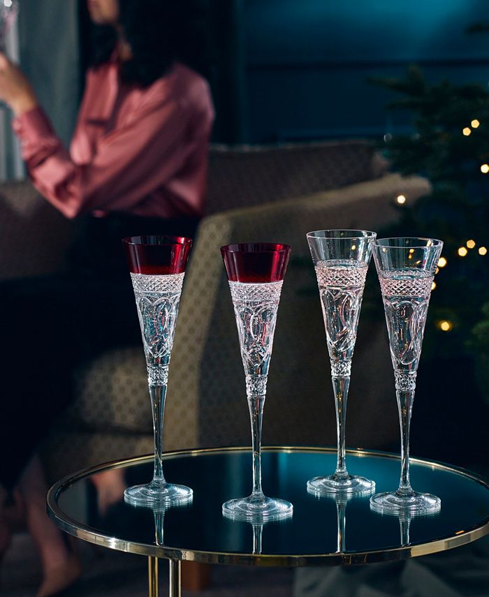 Waterford Times Square 2023 Flute Glass Set 2 Pieces Macys