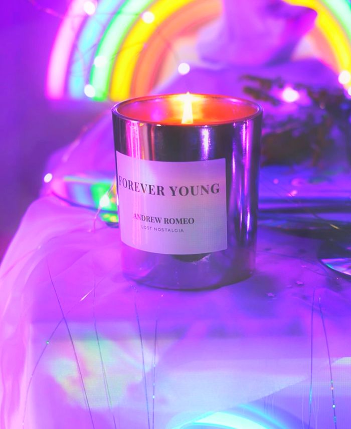 Andrew Romeo Forever Young Nostalgic Candle, 80s Inspired, 8.8 oz ...
