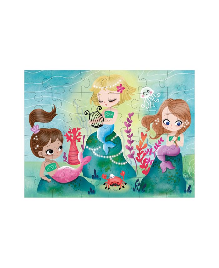 Mudpuppy Puzzles To Go Set - Mermaids and Ocean Life - Macy's