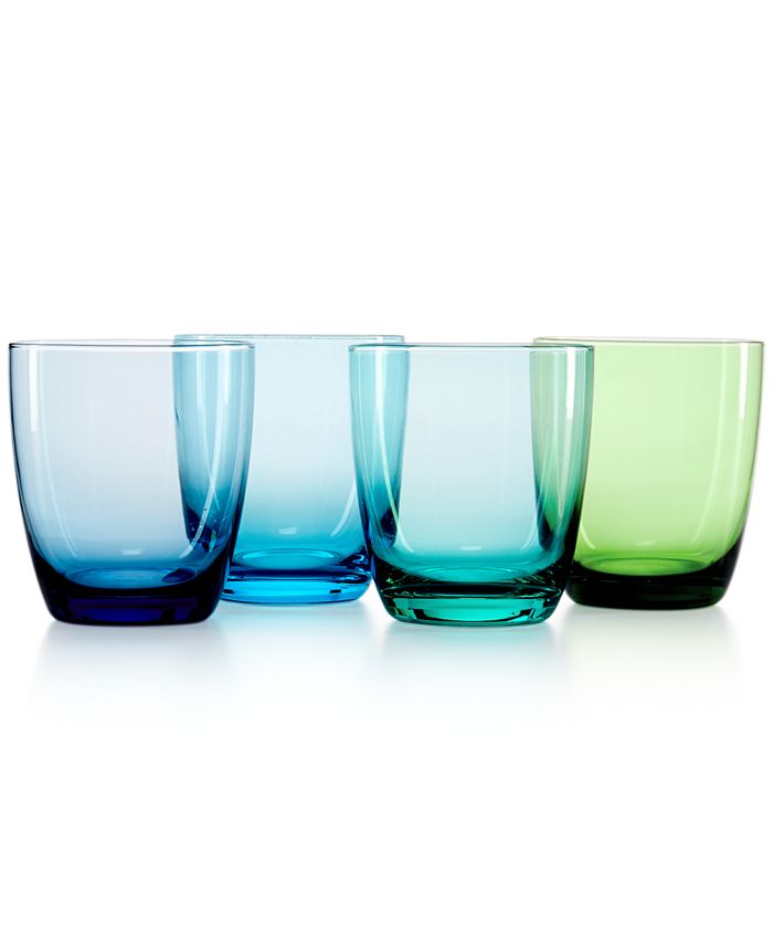 The Cellar CLOSEOUT! Set of 4 Assorted Blue DOF Glasses - Macy's