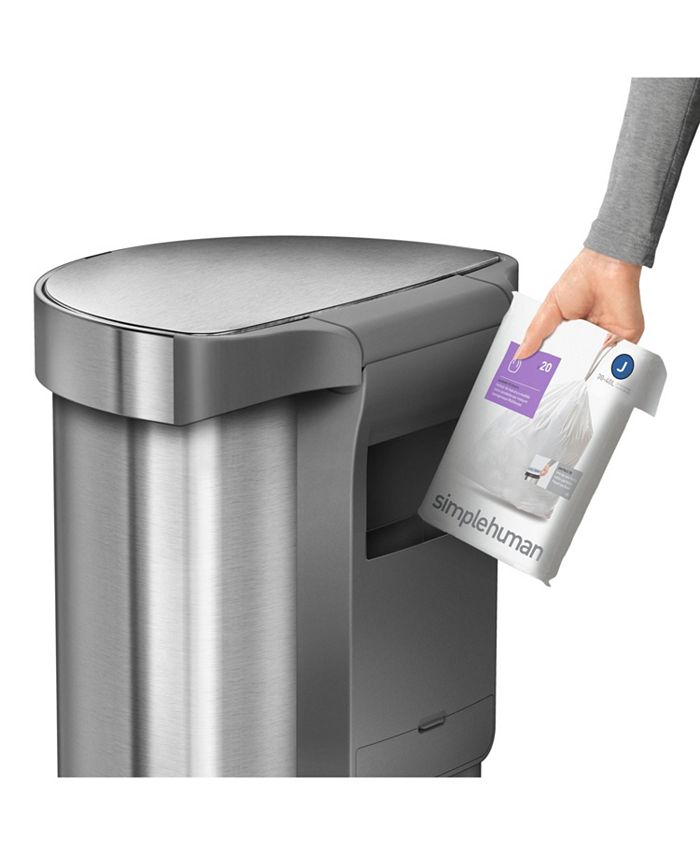 simplehuman Semi-Round Sensor Trash Can, 45 Liters - Macy's