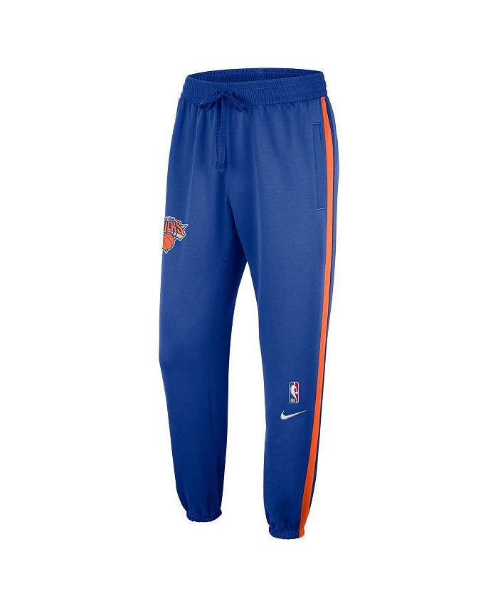 Nike Men's Blue New York Knicks Authentic Showtime Performance Pants ...