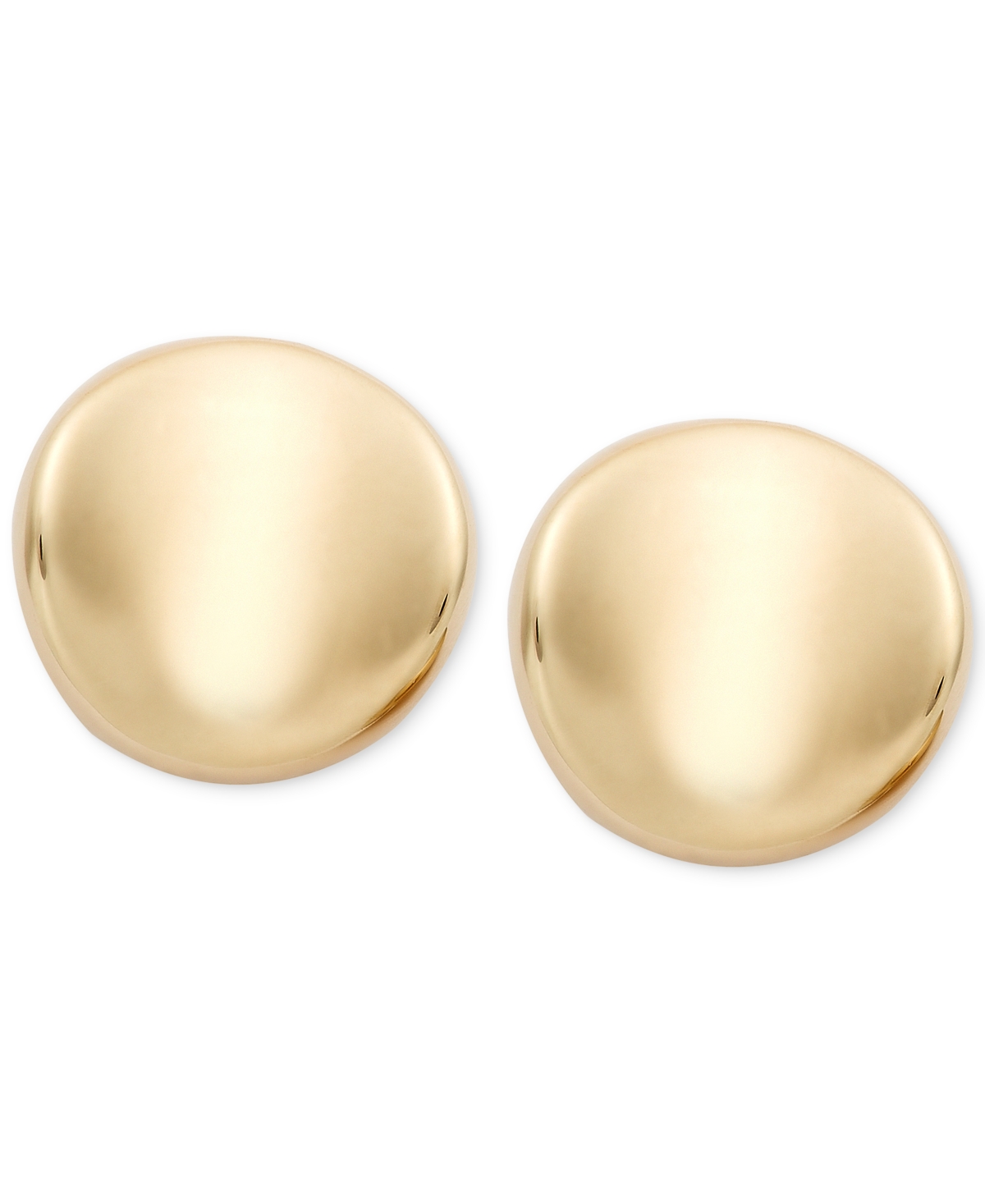 Click here for Dapped Disc Stud Earrings Set in 14k White or Rose... prices