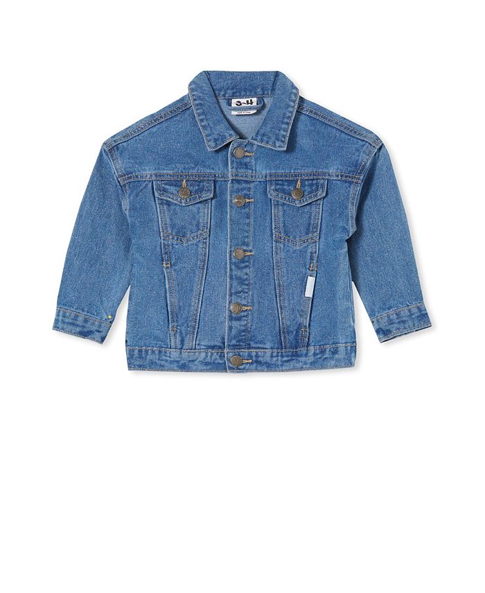 COTTON ON Little Girls Emmy Oversized Denim Jacket - Macy's