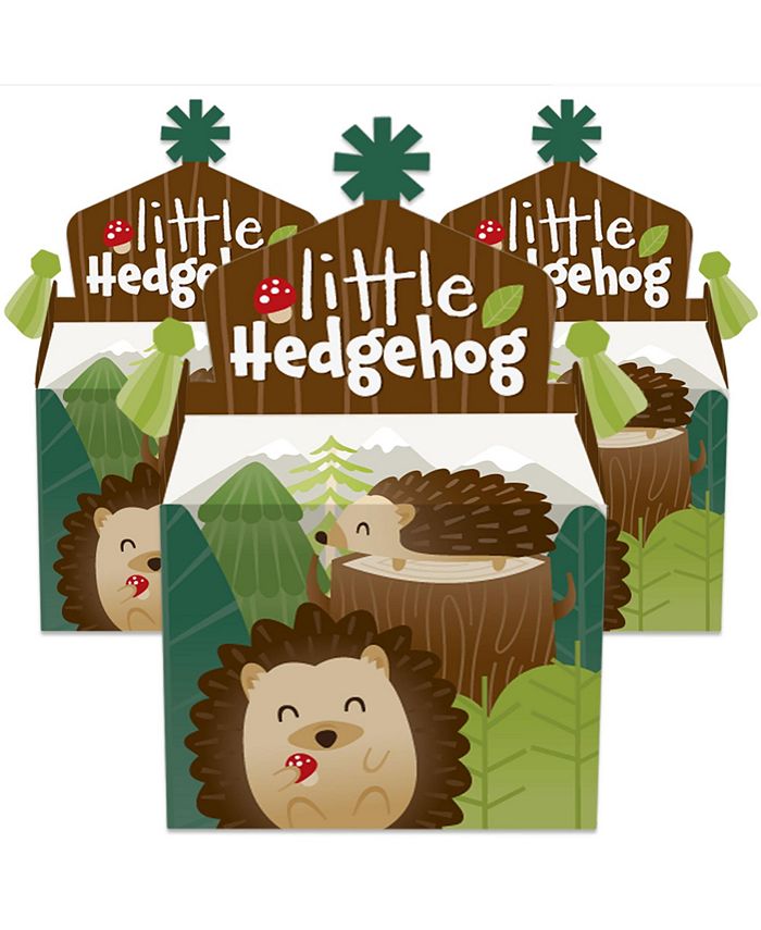 Big Dot of Happiness Forest Hedgehogs - Treat Box Party Favors ...