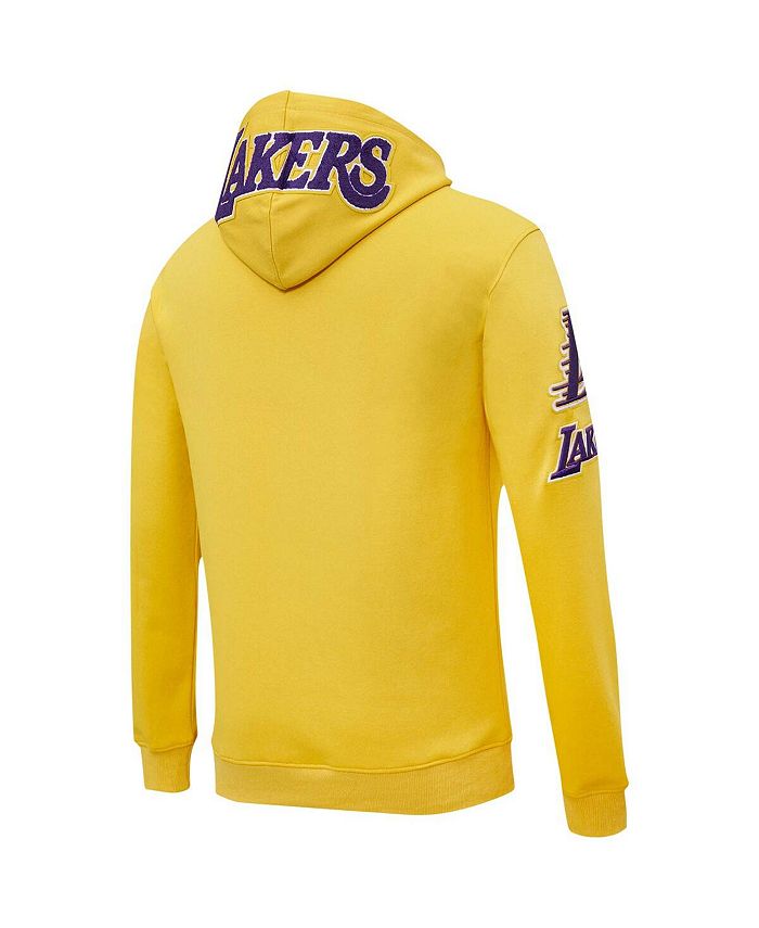 Pro Standard Men's Gold Los Angeles Lakers Chenille Team Pullover ...