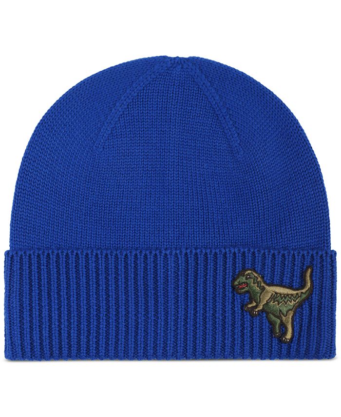 COACH Tyrannosaurus Rex Patch Beanie - Macy's